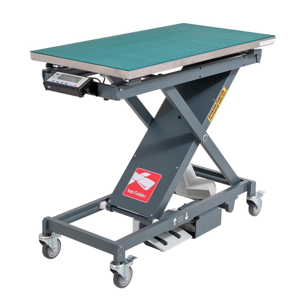 Scissor Veterinary Table with Built-In Scale - Dispomed