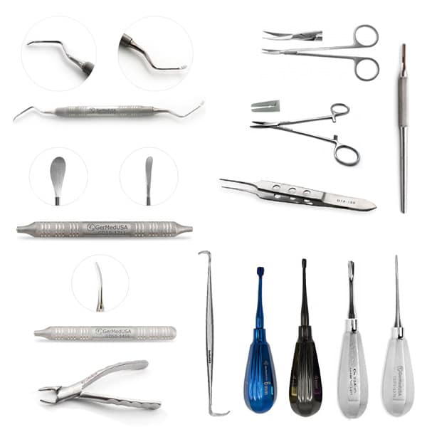 Kit chirurgical canin de GDE avec élévateur à manche court - Dispomed